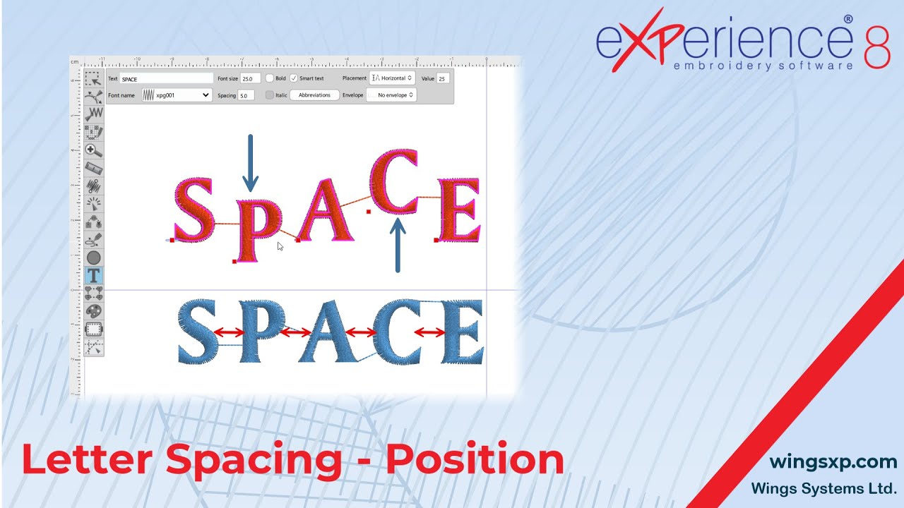 How to Adjust Letter Spacing and Position in eXPerience 8 - Level Pilot