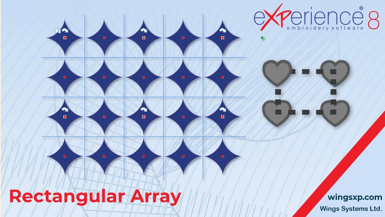 How to Use the Rectangular Array Tool for Embroidery Patterns