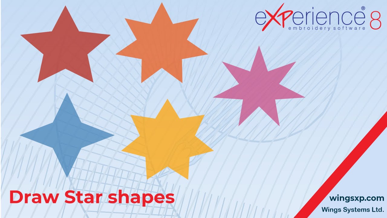 How to Insert and Customize Star Shapes - eXPerience embroidery ...