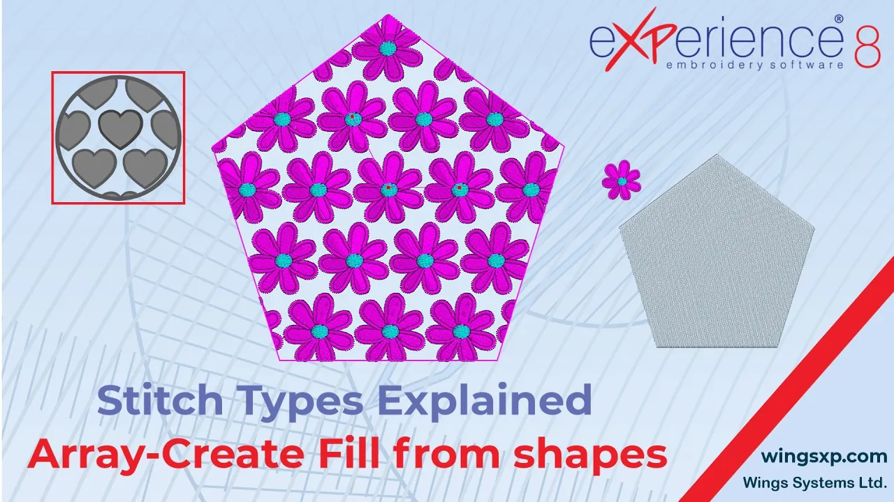 How to Use the Array Fill Tool in eXPerience 8 - eXPerience embroidery ...